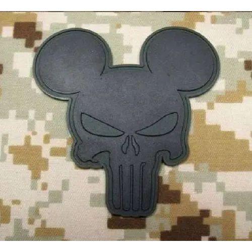 buckup-tactical-morale-patch-hook-pvc-punisher-mickey-mouse-patches-275 ...