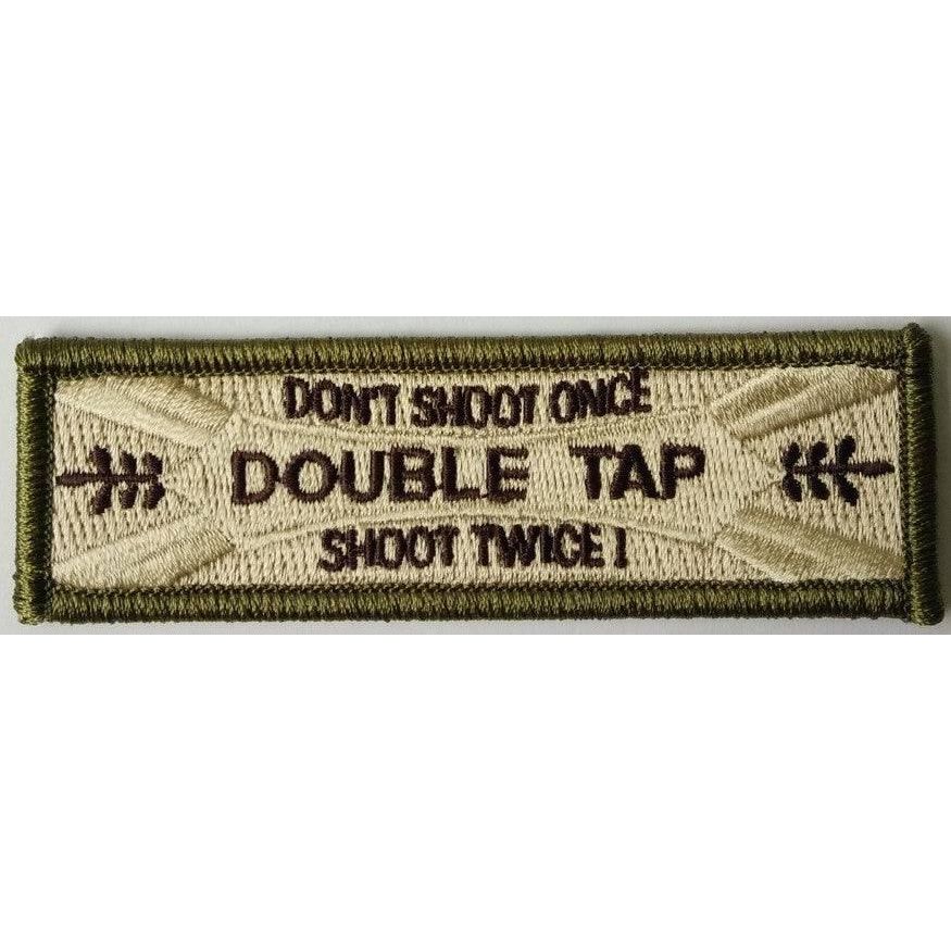 dont-shoot-once-shoot-twice-doubletap-double-tap-morale-funny-patches ...
