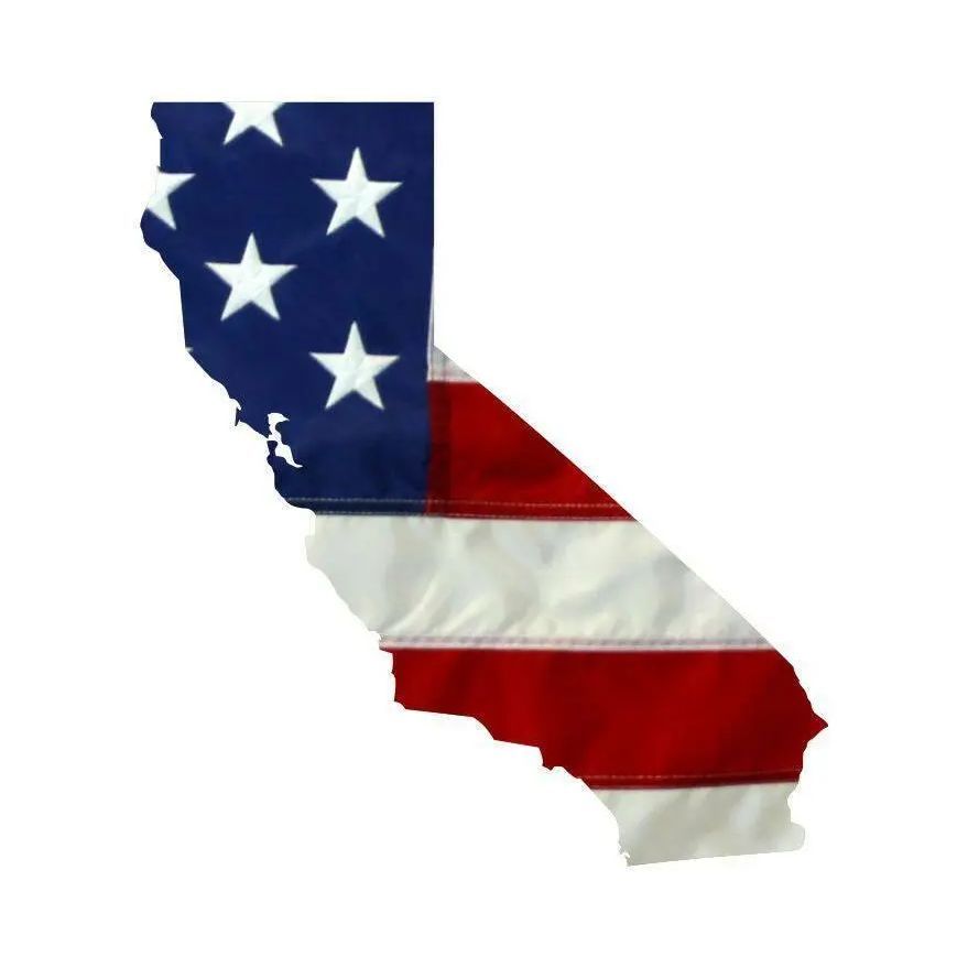 state-of-california-realistic-american-flag-window-decal-various-sizes ...