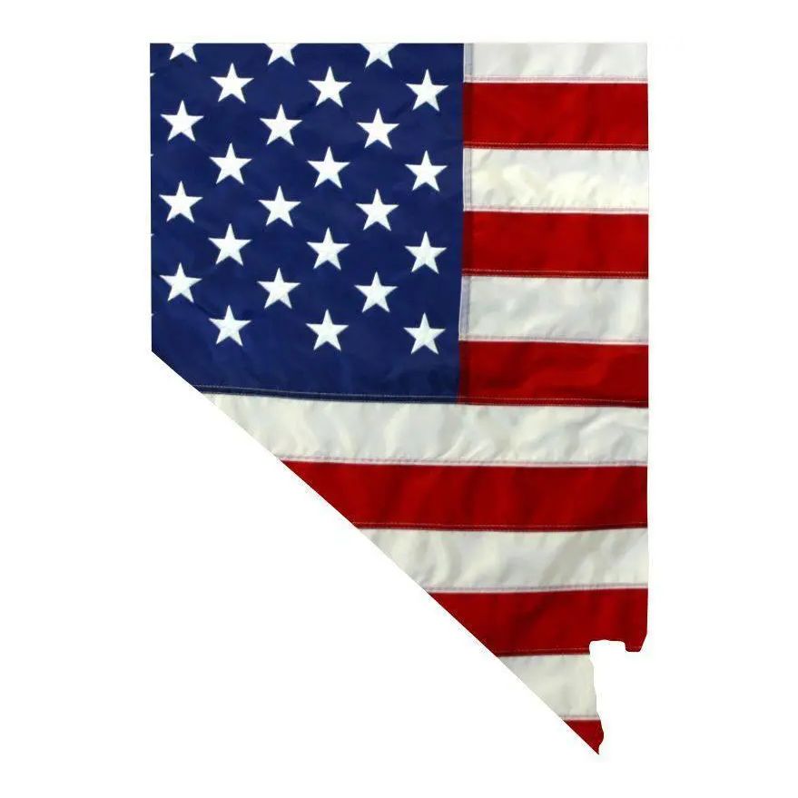 State of Nevada Realistic American Flag Window Decal - Various Sizes ...