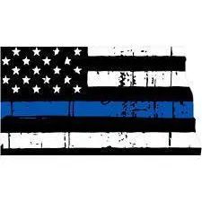 Thin Blue line decal - State of North Dakota Tattered Flag Decal ...