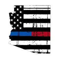 thin-blue-red-line-decal-state-of-arizona-tattered-flag-decal-various ...